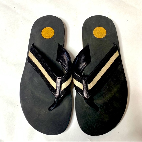 Bally | Shoes | Bally Venizo Leather Thong Rubber Flip Flops | Poshmark